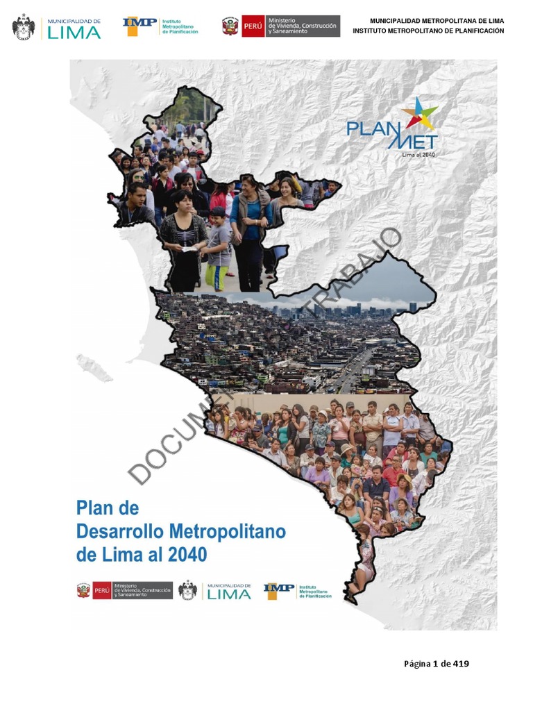 Plan de Desarrollo Metropolitano Al 2040 VF - Documento de Trabajo ...