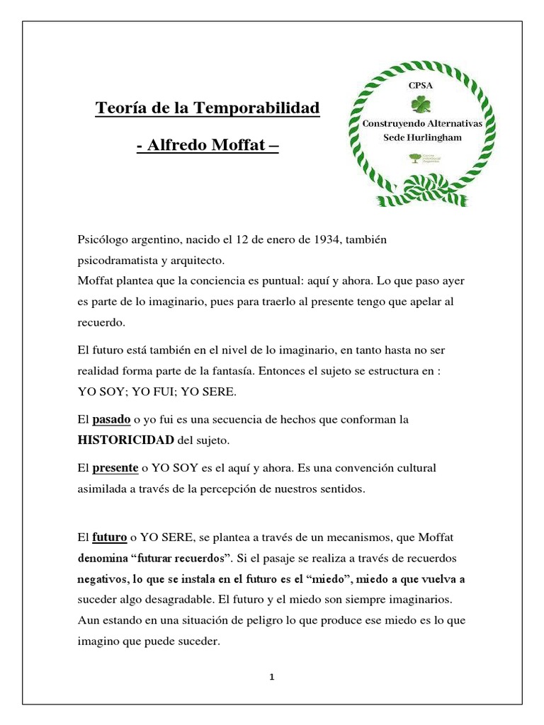 Teroria de La Temporabilidad | PDF | Temor | Ciencia cognitiva