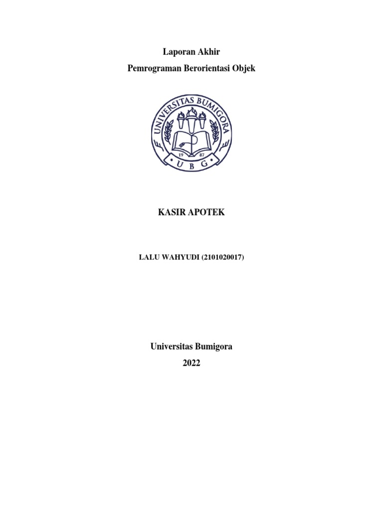Contoh Tugas Laporan Akhir PBO | PDF | String (Computer Science) | Sql