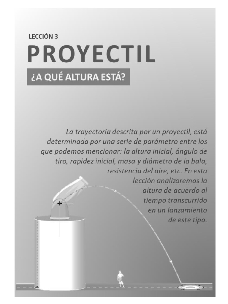 Proyectil | PDF | Hora | Proyectiles
