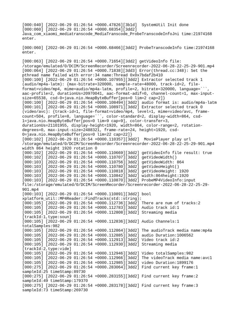 Trace | PDF | Codec | Computer File Formats