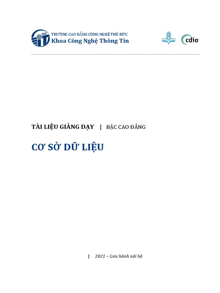 Giao Trinh CSDL | PDF