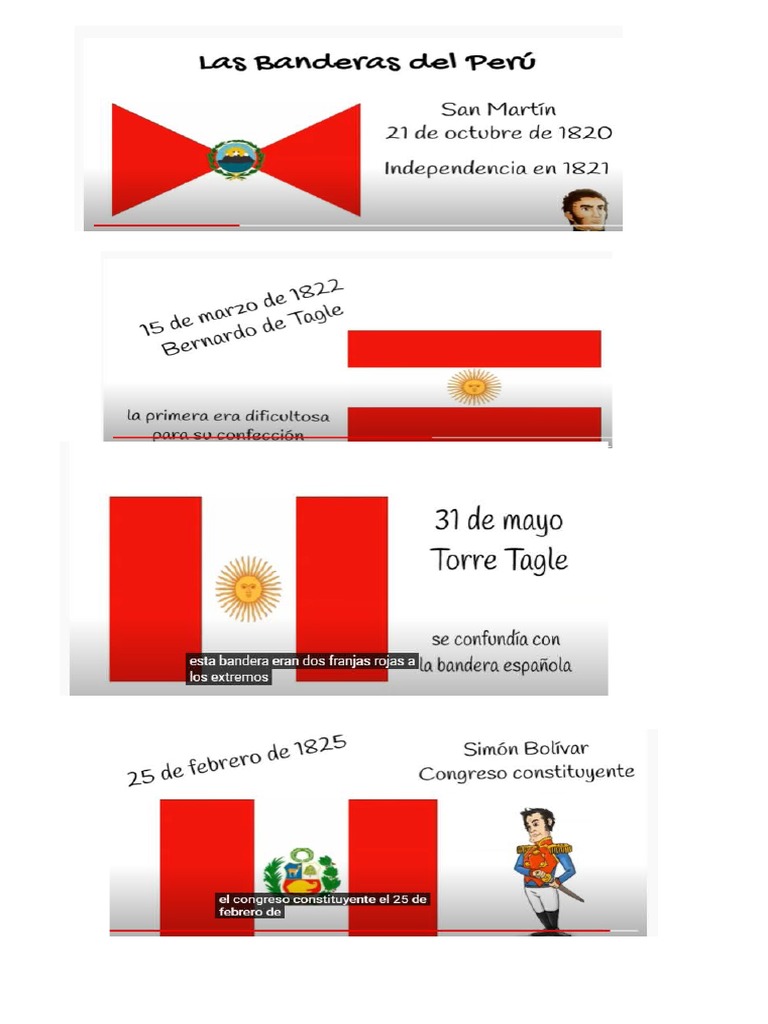 Las 4 Banderas Del Perú | PDF