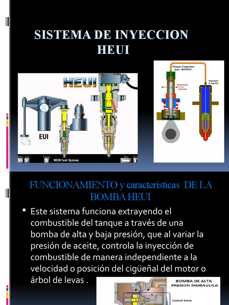 Sistema de Inyeccion Heui | PDF | Inyección de combustible | Partes de ...