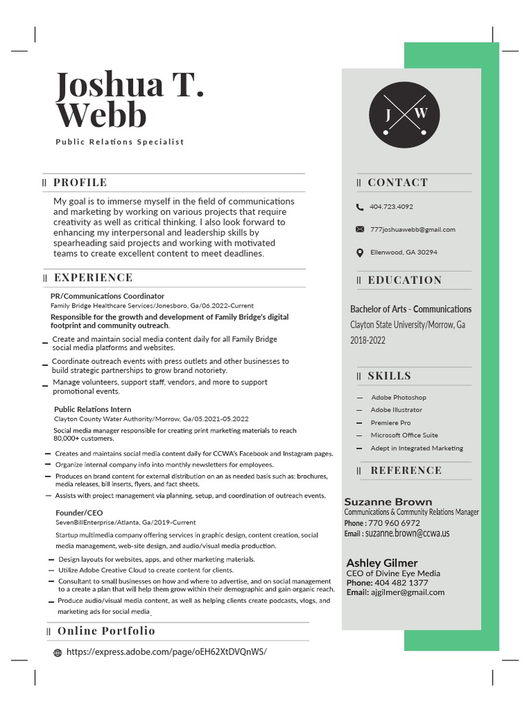 Joshua Webb Resume V2 | PDF