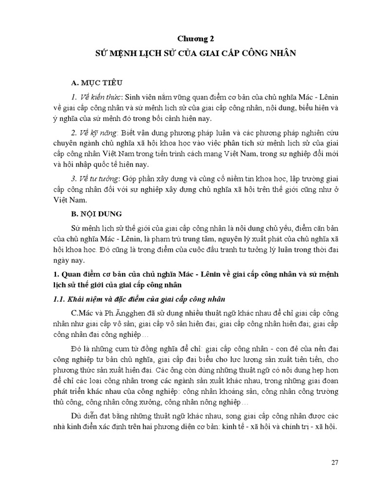 CHƯƠNG 2 - Giao-trinh-Chu-Nghia-Xa-Hoi-Khoa-Hoc-HOÀNG CHÍ B O | PDF