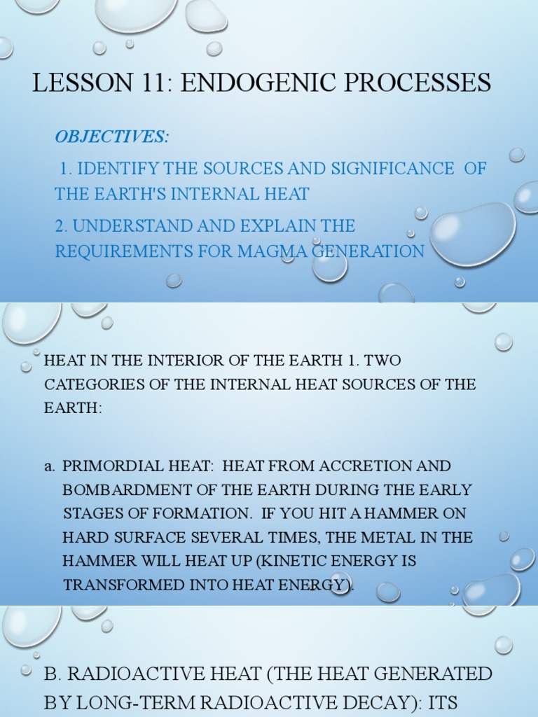 Endogenic Processes: Heat Sources and Magma Generation | PDF | Magma ...