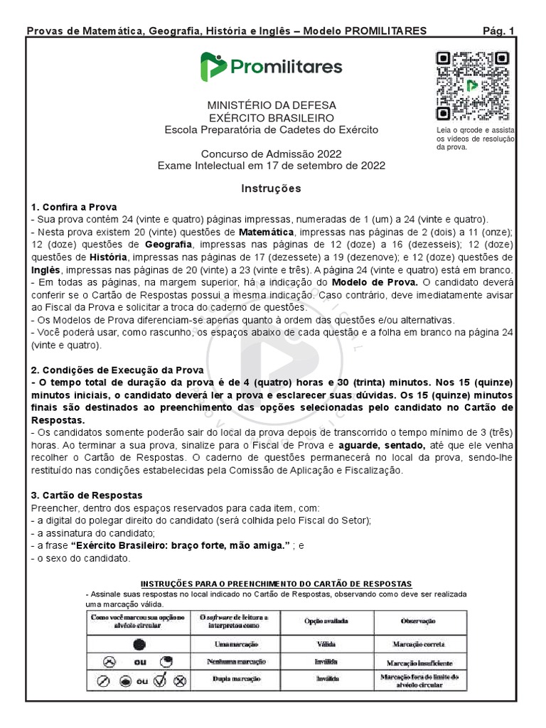 Spoiler Da Prova Espcex 2023 - Dia 2 - Promilitares | PDF ...