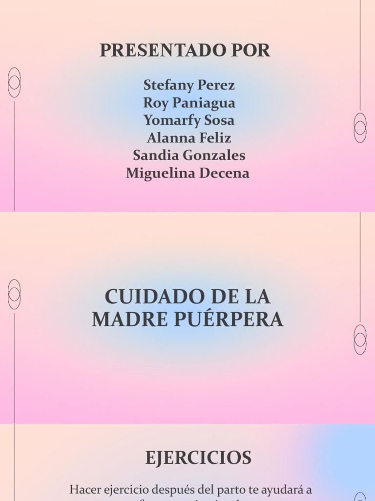 Cuidado de La Madre Puerpera | PDF