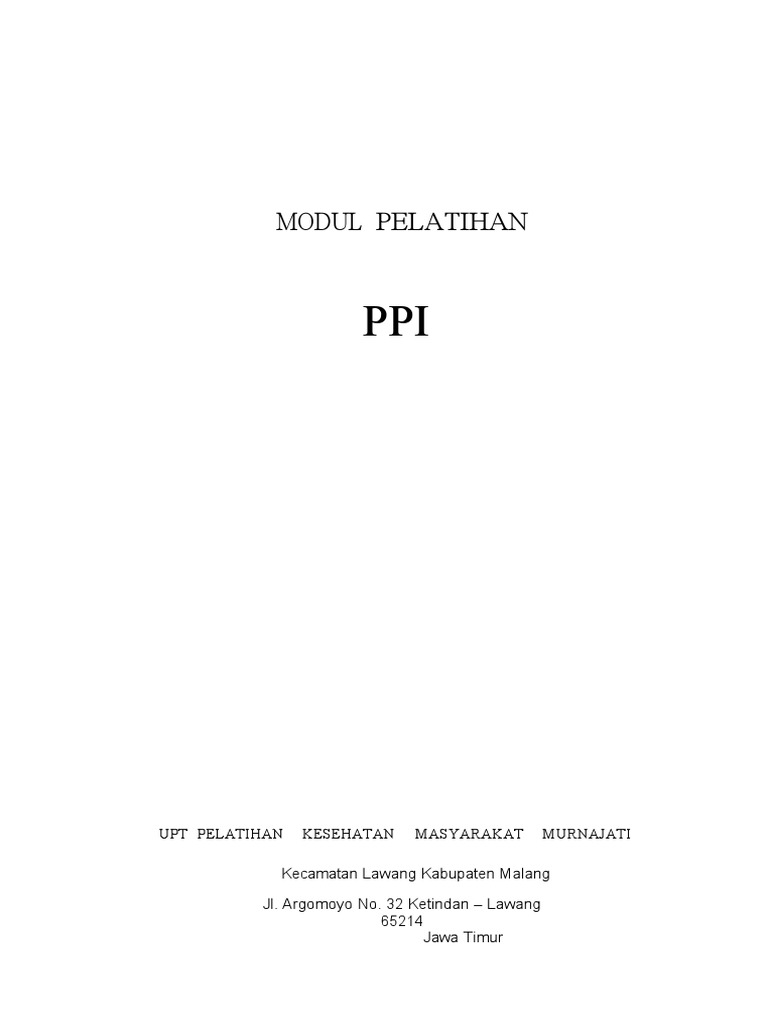 Modul PPI (Belum Revisi) | PDF