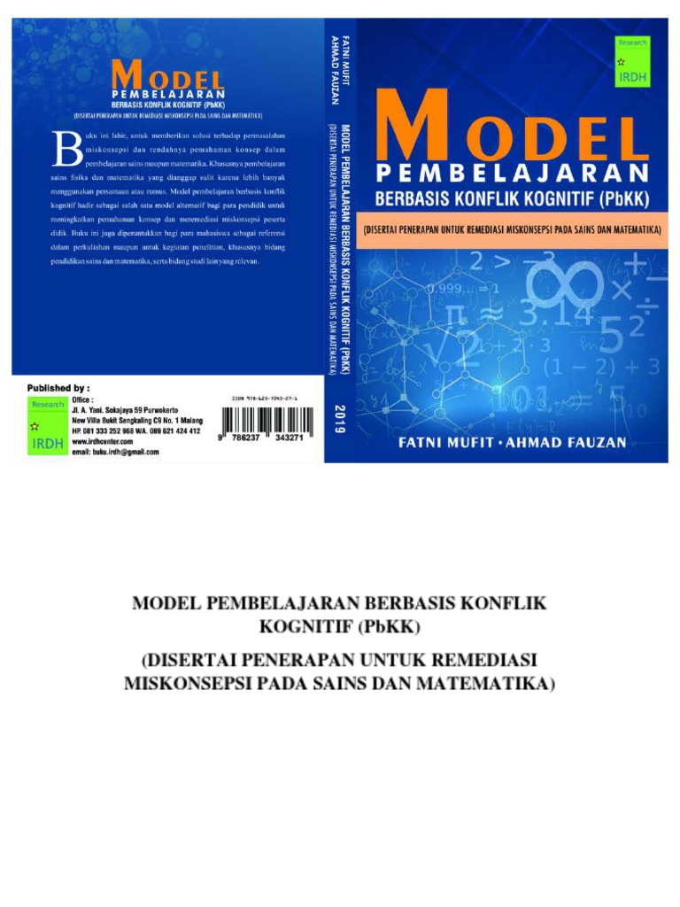 BUKU Model Pembelajaran Berbasis Kognitif (F Mufit A Fauzan) | PDF