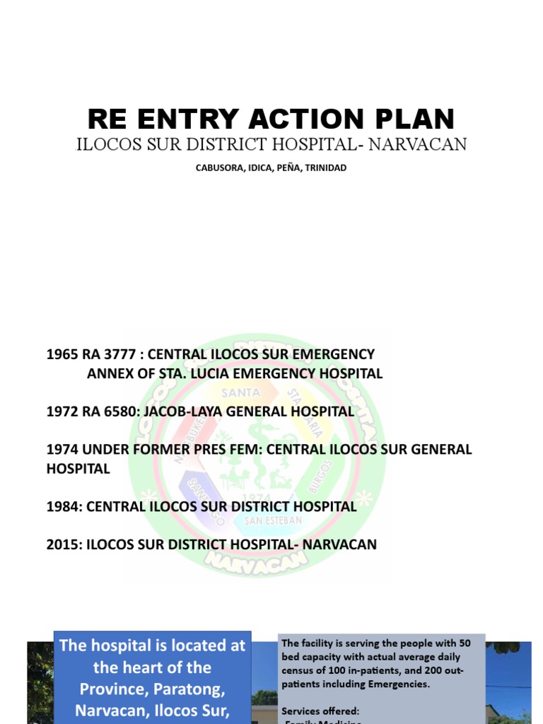 Re-Entry Action Plan for ISDH-Narvacan | PDF | Nursing | Hospital