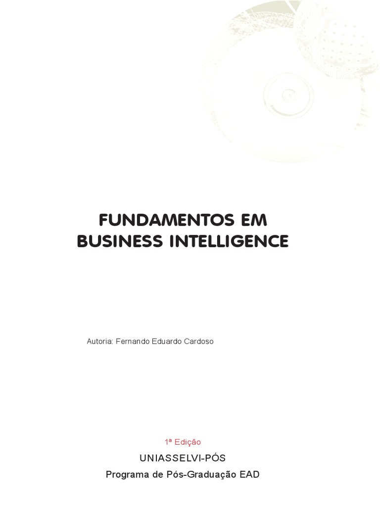 FUNDAMENTOS EM BUSINESS INTELLIGENCE Programa de | PDF | Inteligência empresarial | Vantagem ...