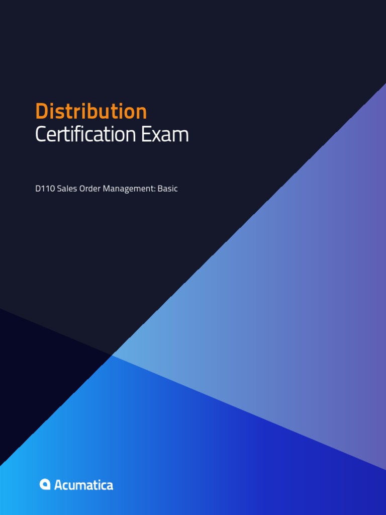 Sales Order Management Certification Exam | PDF | Inventory | Warehouse