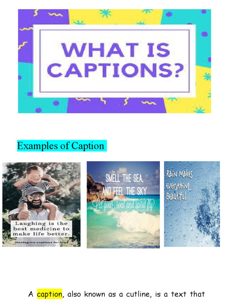 Writing Caption | PDF | English Grammar | Linguistics