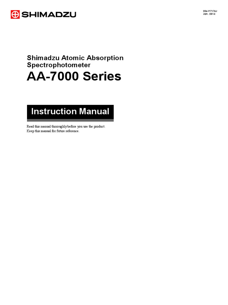 AA-7000 Manual de Usuario | PDF | Chemistry | Chemicals