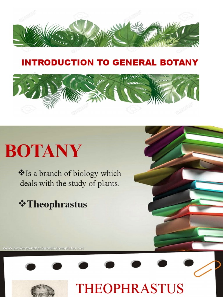 Introduction To General Botany | PDF | Plants | Botany