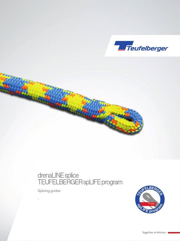 spLIFE drenaLINE Splicing Instruction 2 | PDF | Rope | Manufactured Goods