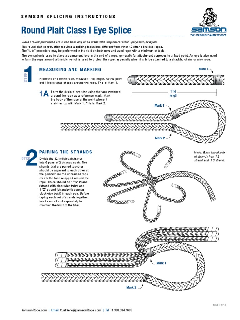 RNDPLT c1 Eye Splice Web | PDF | Rope | Equipment