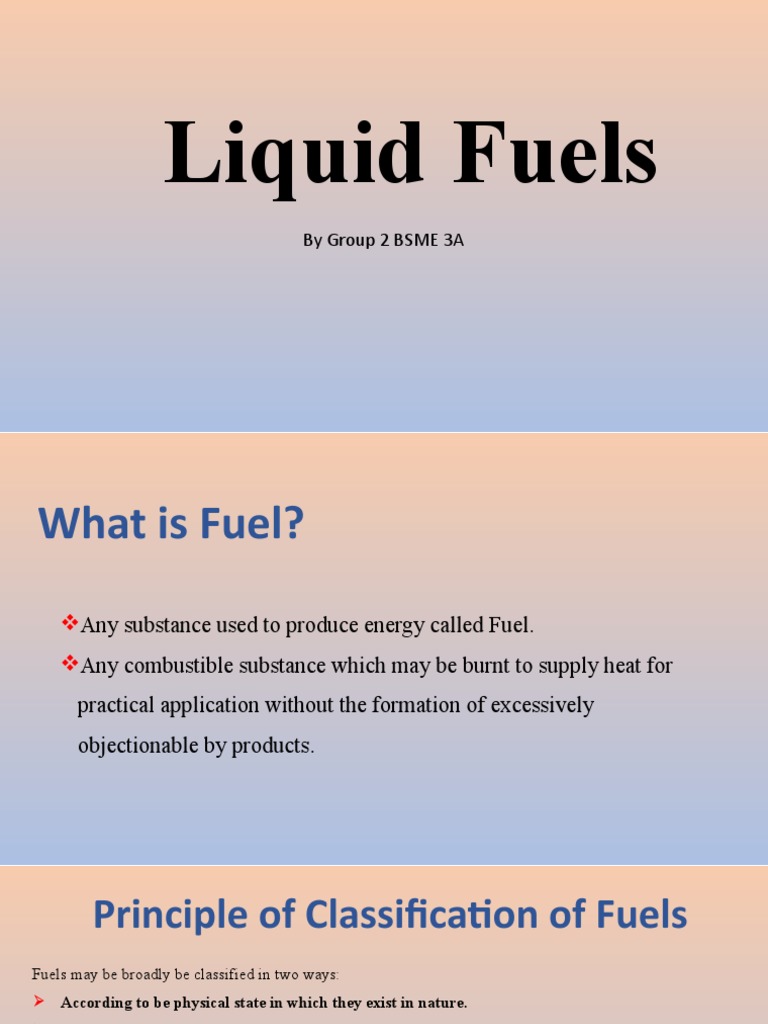 Liquid Fuels | PDF | Petroleum | Fuels