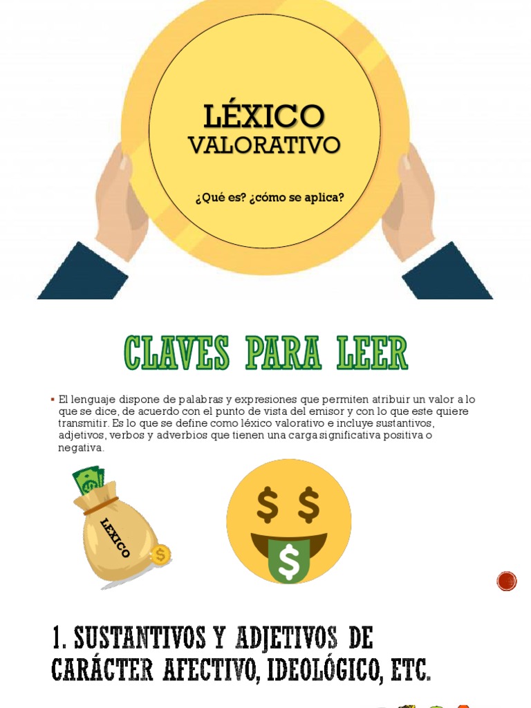 Lexico Valorativo - Español 11º | PDF | Adjetivo | Sustantivo