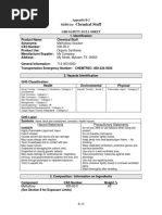 COSHH Assessment: Product Name Supplier Date Ref No. Chemical ...