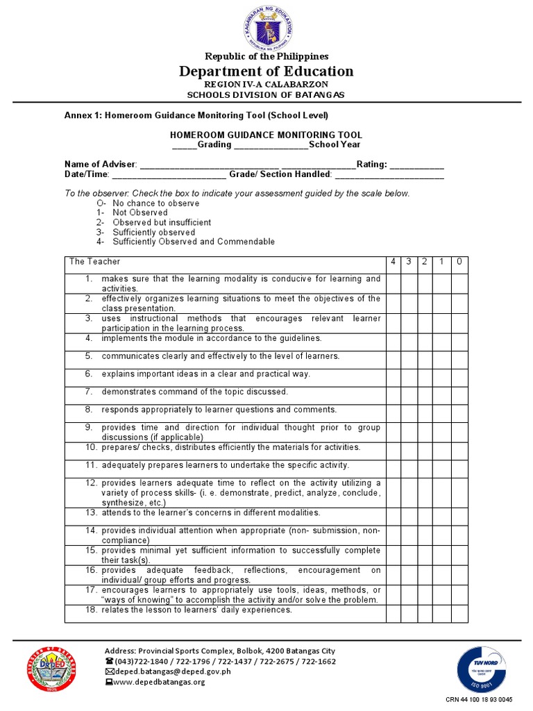 HGP Forms | PDF | Learning | Educational Assessment