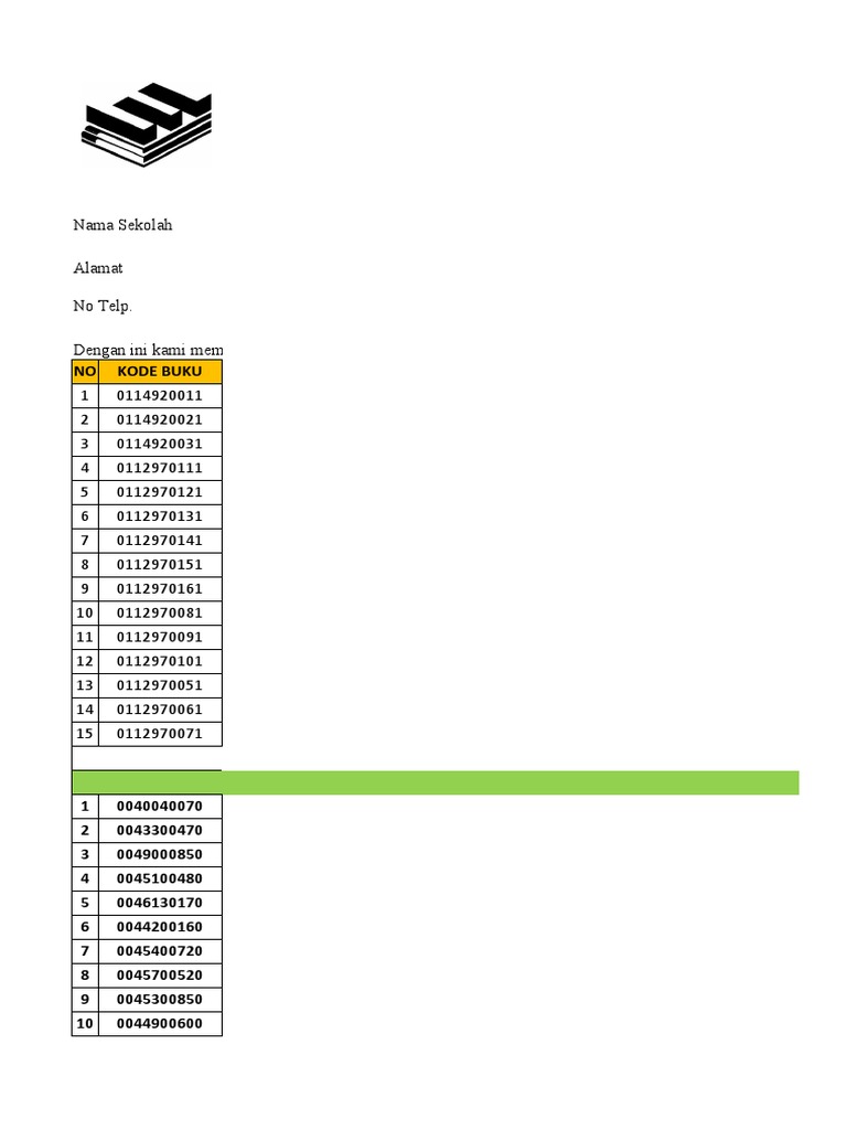 Daftar Buku Ma | PDF