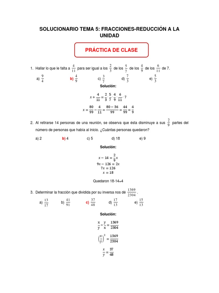 S5 RM Solucionario | PDF