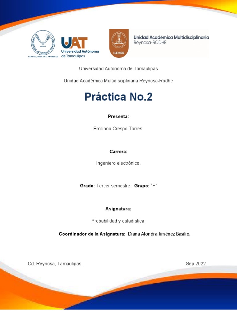 Pract 2 | PDF | Estadísticas Pract 2 | PDF | Estadísticas
