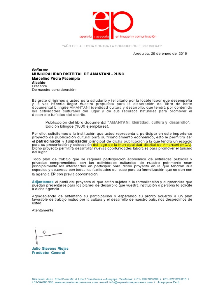 Perfil Del Proyecto EP-MDA 2019 | PDF