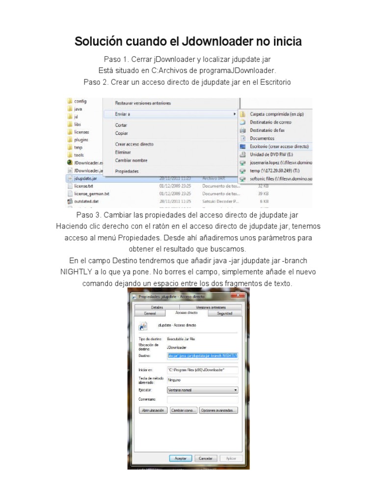 Solución Cuando El Jdownloader No Inicia | PDF | Juegos y actividades