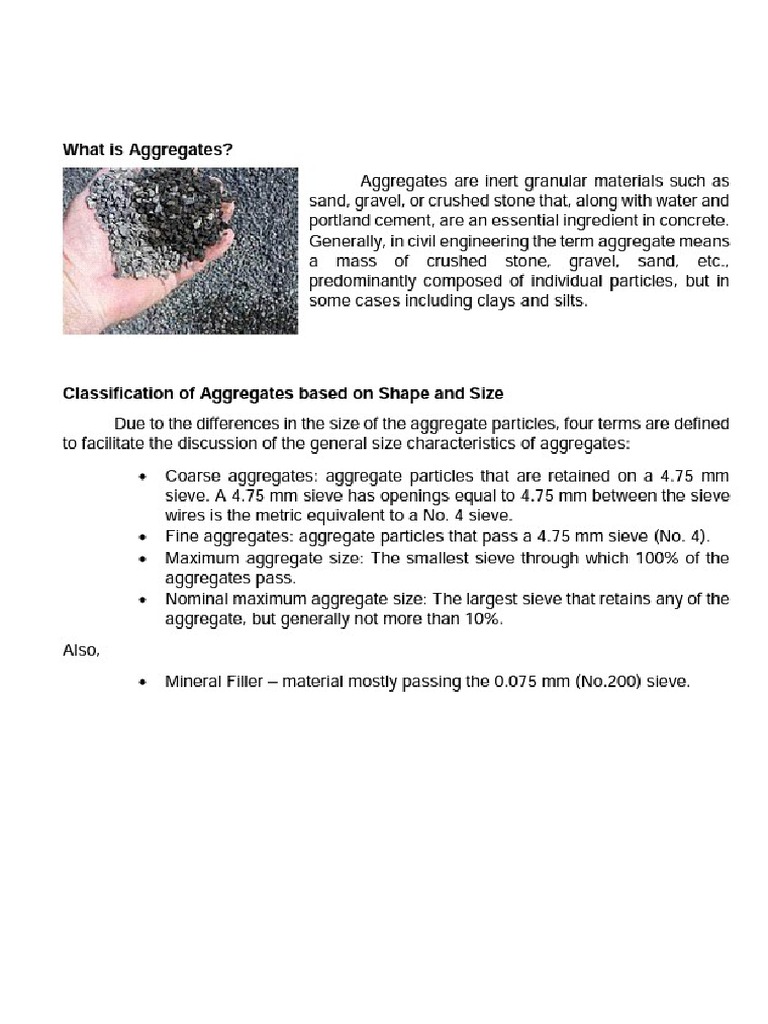 CONSTRUCTION MATERIALS AND TESTING (AGGREGATES) | PDF