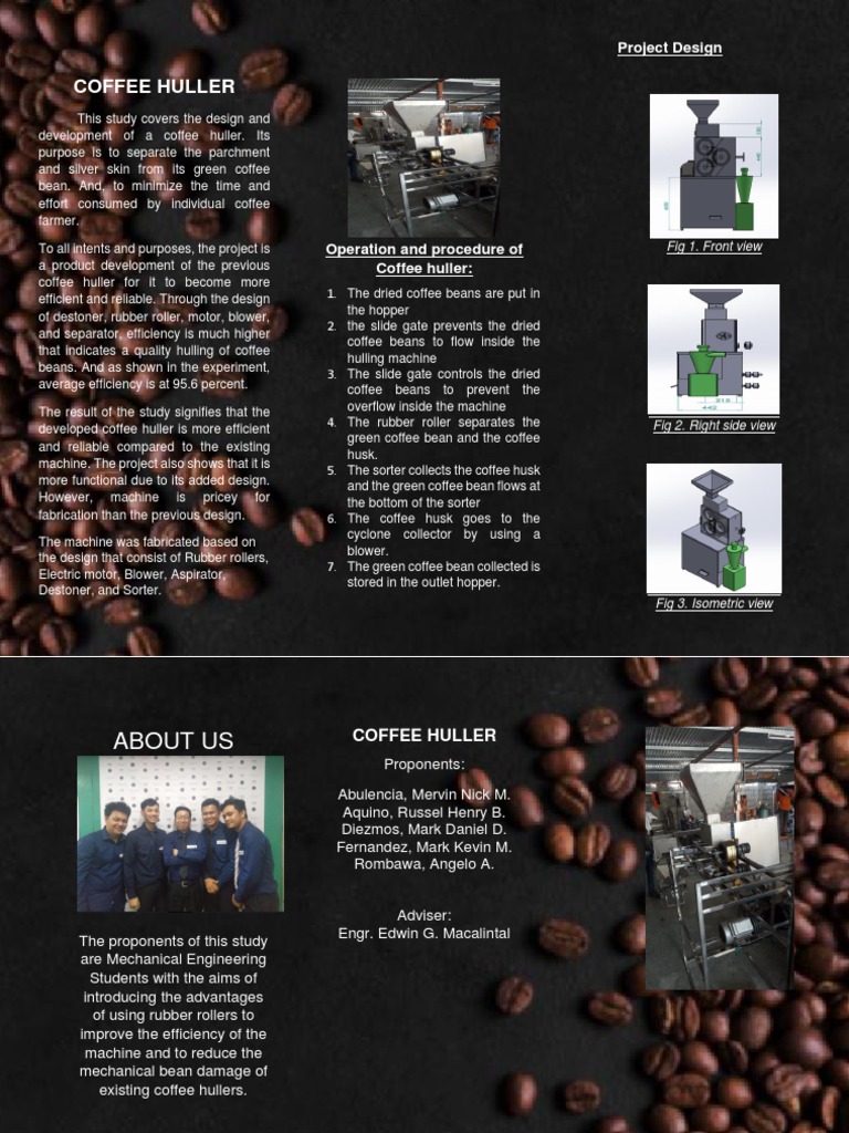 Efficient Coffee Huller Design Study | PDF | Coffee