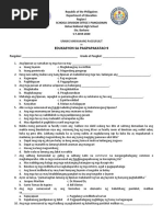 Diagnostic Test in EsP 9 | PDF