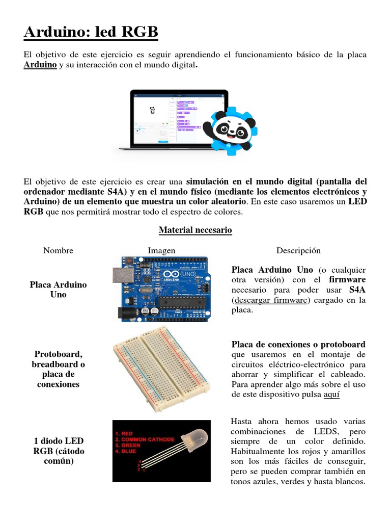 Practica Arduino - Tarea 03 - 03 | PDF | Modelo de color Rgb | Diodo emisor de luz