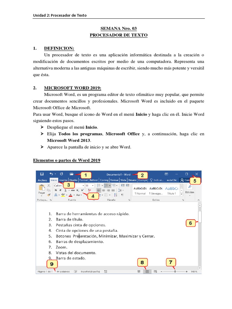 Semana 3 - Introducción A Word | PDF | Microsoft Word | Microsoft