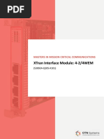 Xtran Interface Module: 4-E1-L/4-T1-L (4-E1-L: S30924-Q201-X101) (4-T1-L: S30924-Q201-X102 ...