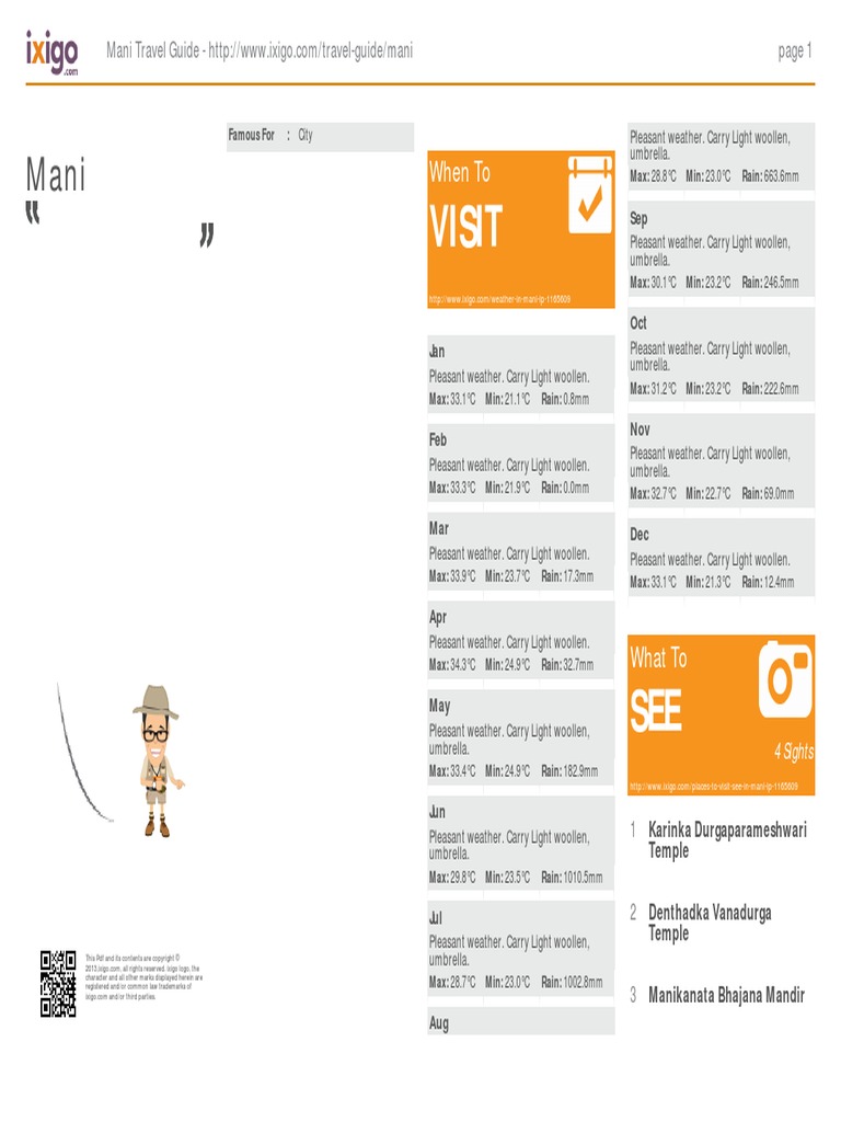 Mani Travel Guide | PDF