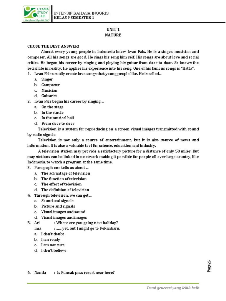 Bahsa Inggris9 Halaman 25-43 | PDF | Julius Caesar | Camera