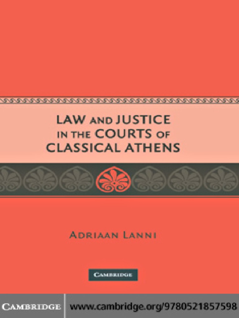 Law Justice Court Classical Athens | PDF | Evidence (Law) | Lawsuit