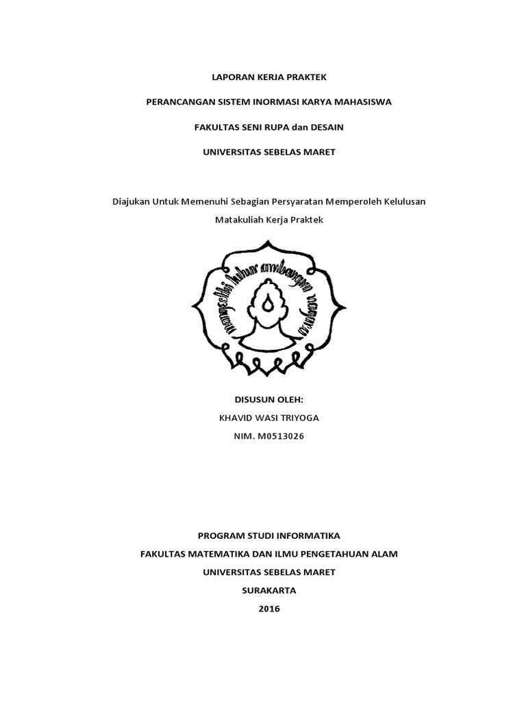 Sistem Informasi Karya Mahasiswa FSRD UNS | PDF | Komputer