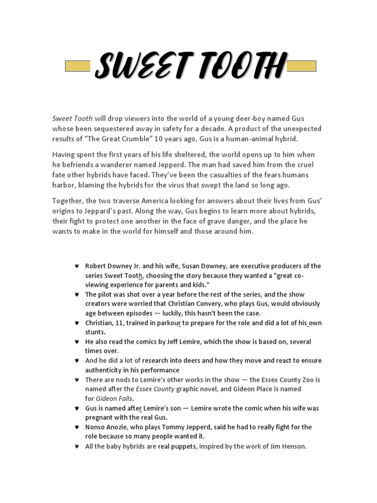 Sweet Tooth | PDF