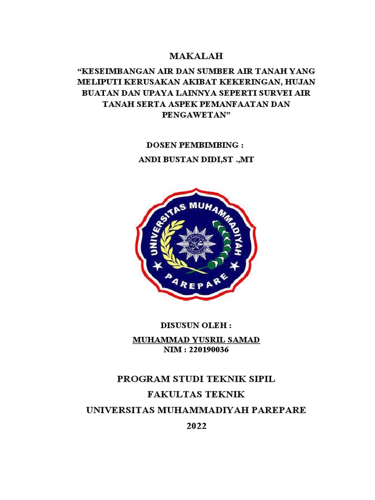 Makalah Psda | PDF | Sains & Matematika