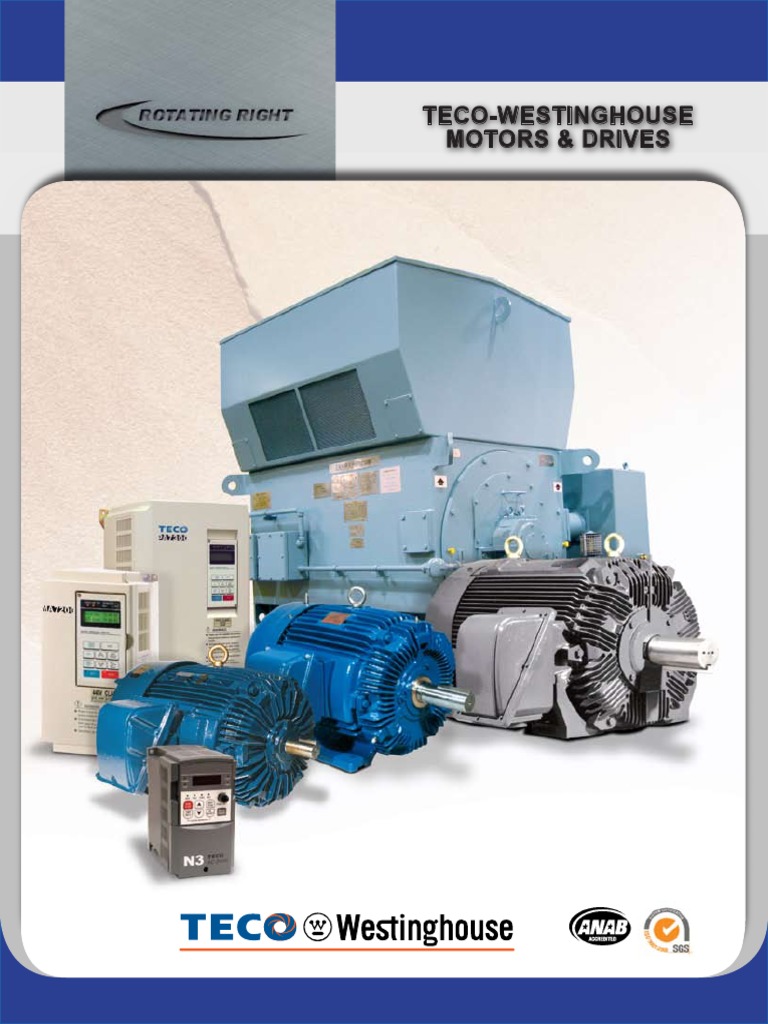 Teco-Westinghouse Motores y Drives | PDF | Electric Motor | Bearing ...