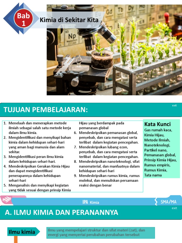 Bab 1 Kimia Di Sekitar Kita | PDF