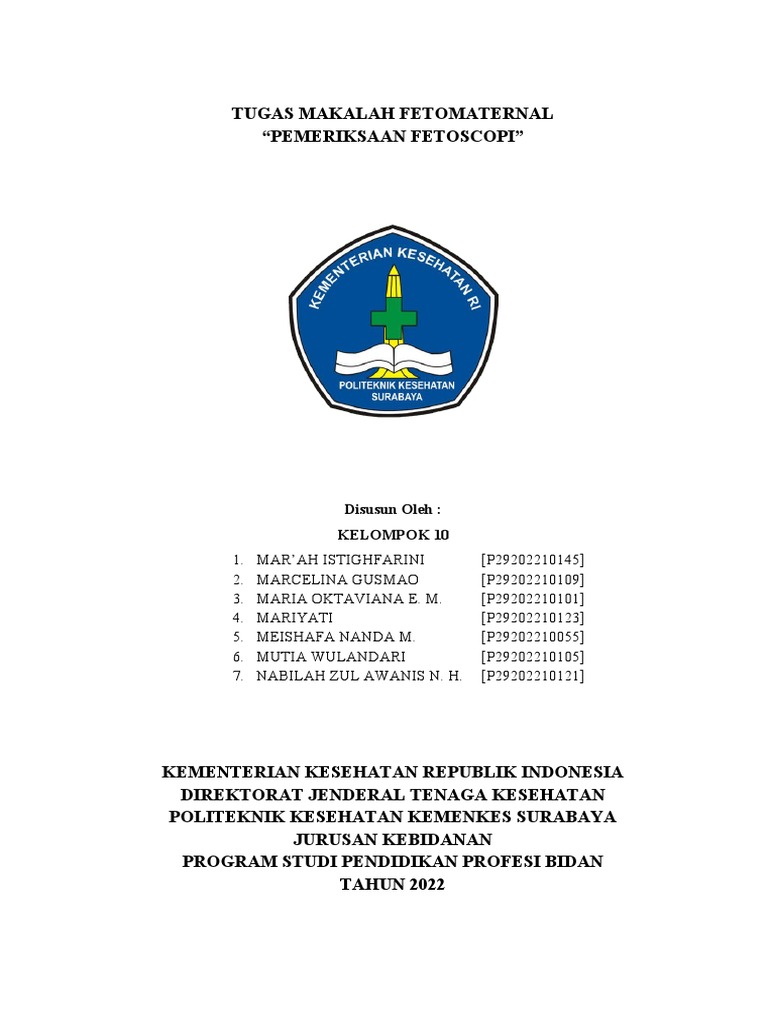 Pemeriksaan Fetoscopi dalam Kehamilan | PDF