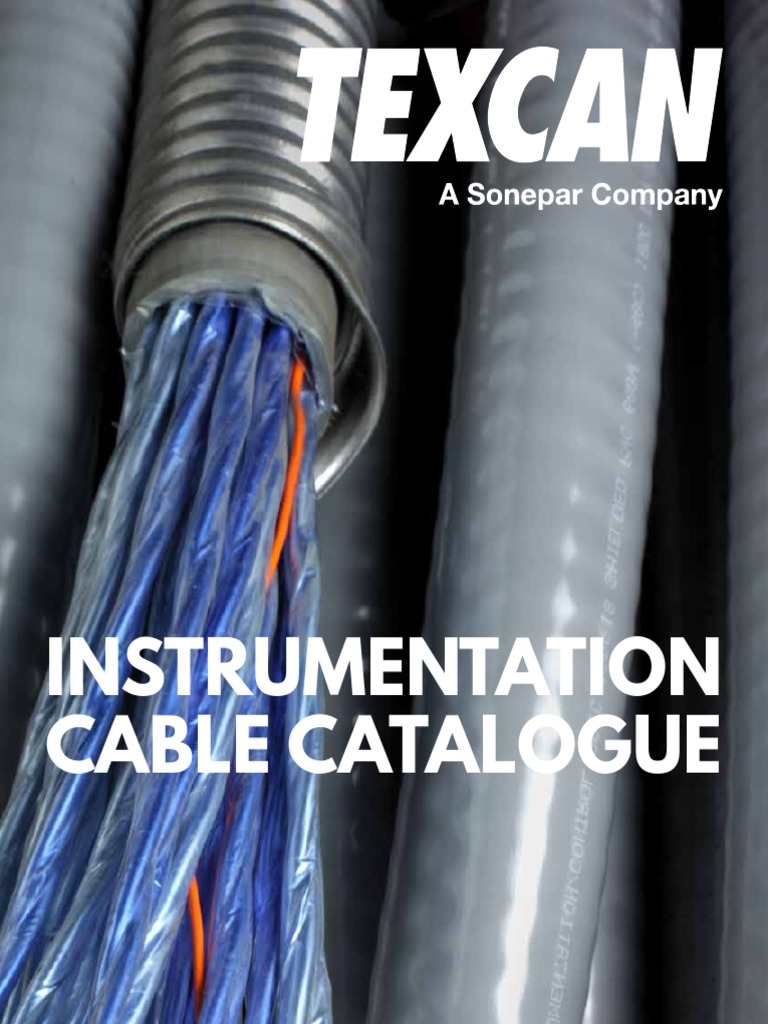 Texcan - Instrumentation Catalogue | PDF | Wire | Insulator (Electricity)
