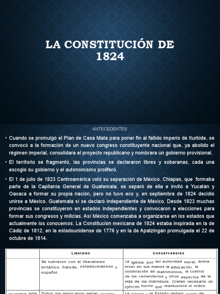 La Constitución de 1824 | PDF | México | Gobierno local