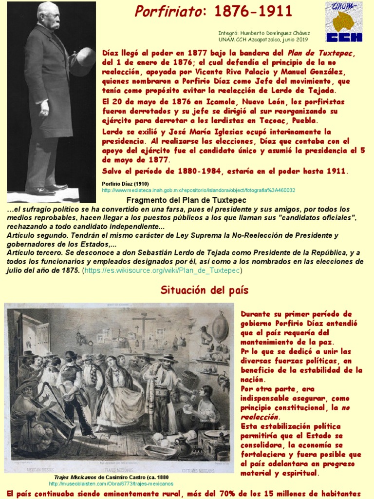 Porfiriato: Política y Economía 1876-1911 | PDF | México